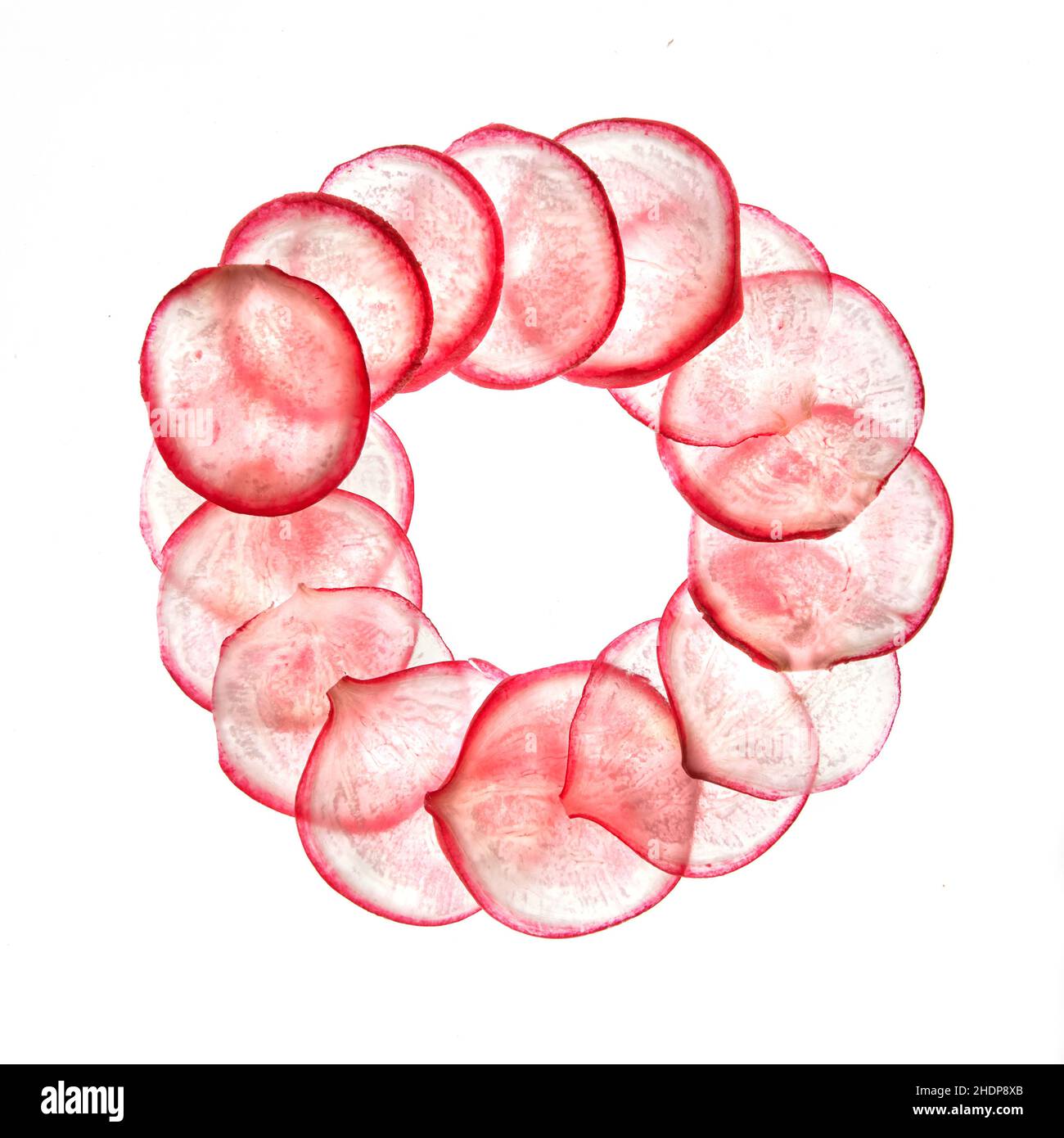 radish slices, radish slice Stock Photo - Alamy