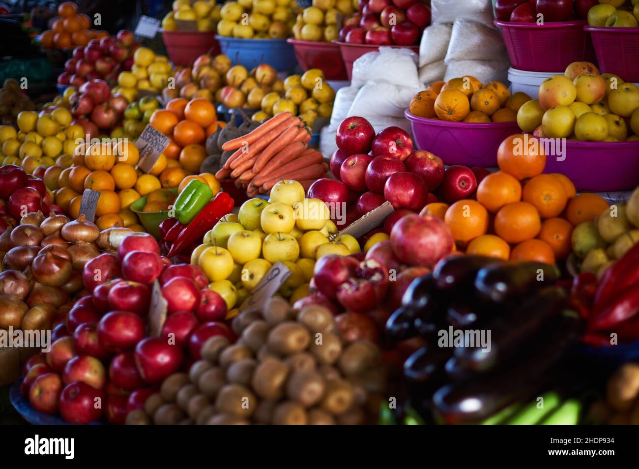 fruit, groceries, market stall, fruits, grocery, market stalls Stock ...