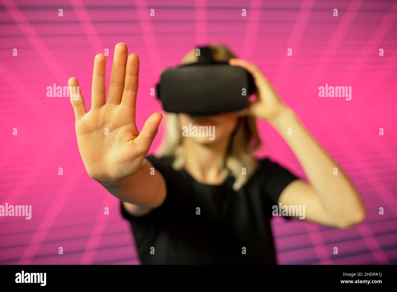 virtual reality, stop, simulation, computer-simulated reality ...