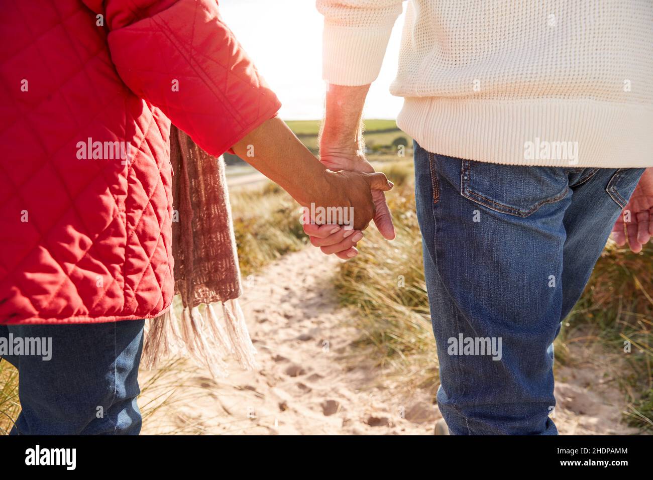 hand in hand, bonding, older couple, hand in hands, hold hand, holding ...