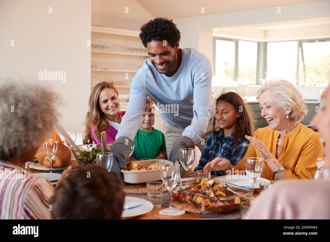 home, family, generations, multicultural, lunch, homes, families ...