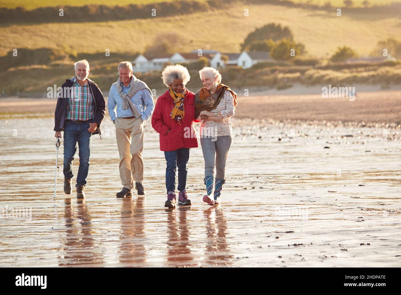relaxing, beach walking, older couple, relax, relaxation, older couples ...