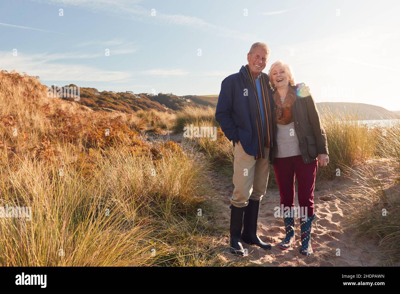 happy, beach, older couple, happies, beaches, seaside, older couples ...