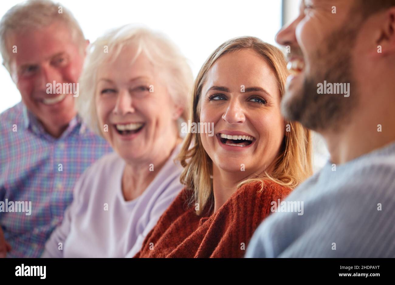 laughing, home, family, laugh, smiling, homes, families Stock Photo - Alamy
