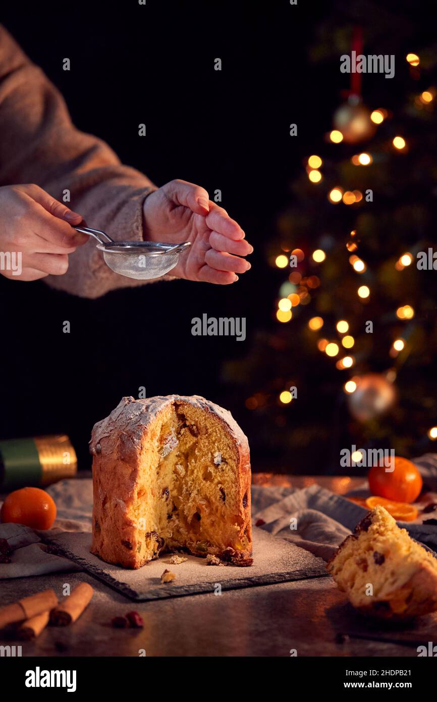 powdered sugar, festive, panettone, powdered sugars, festives ...