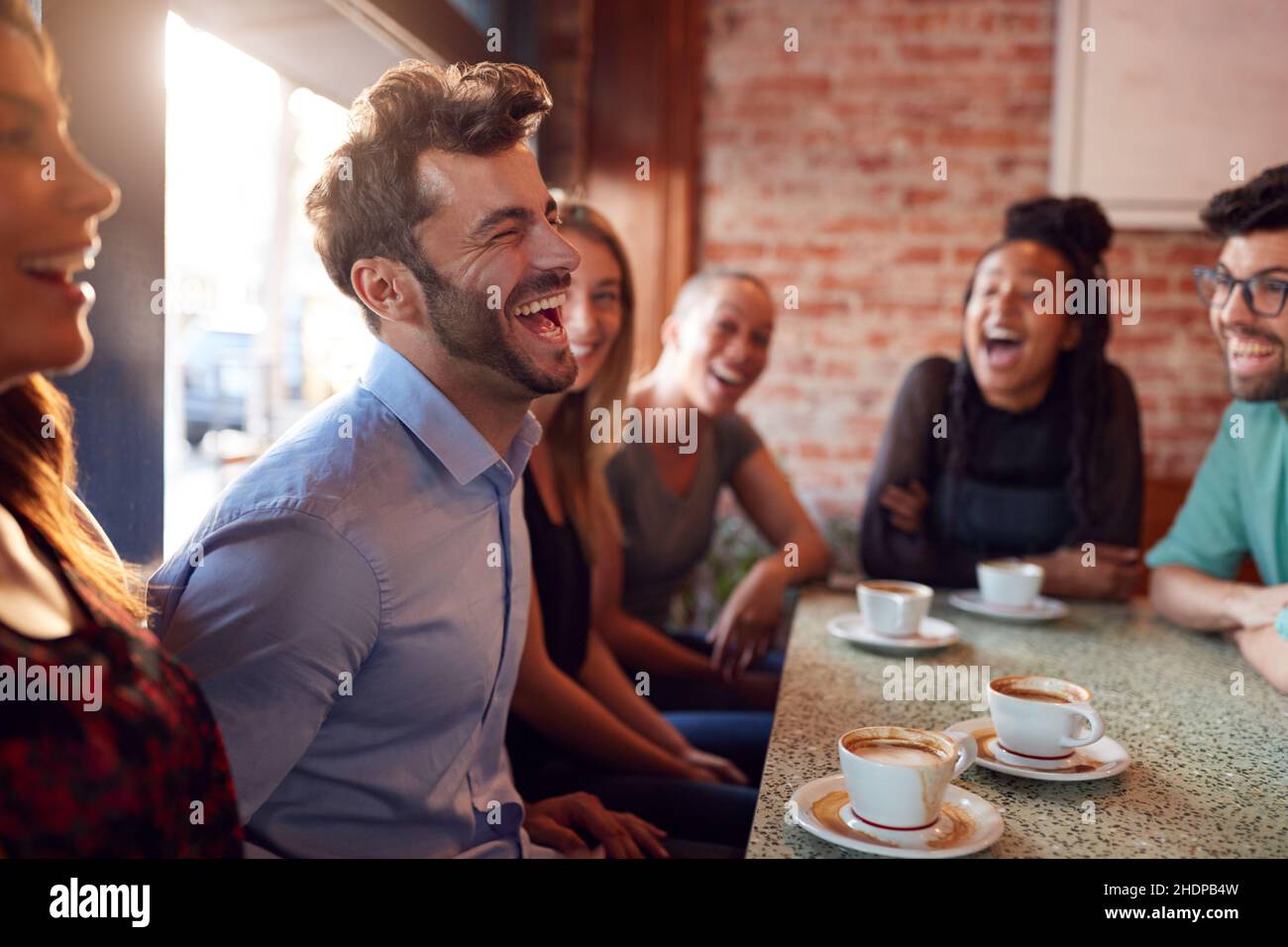 cafe, fun, friends, cafes, funs, friend Stock Photo - Alamy