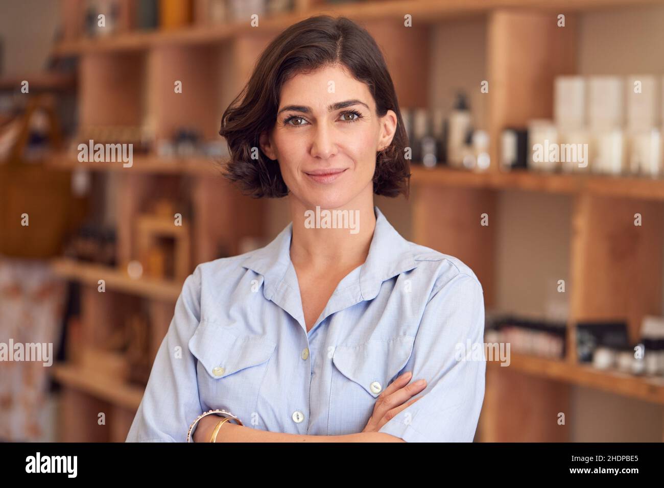 portrait, owner, concept store, portraits, owners Stock Photo - Alamy