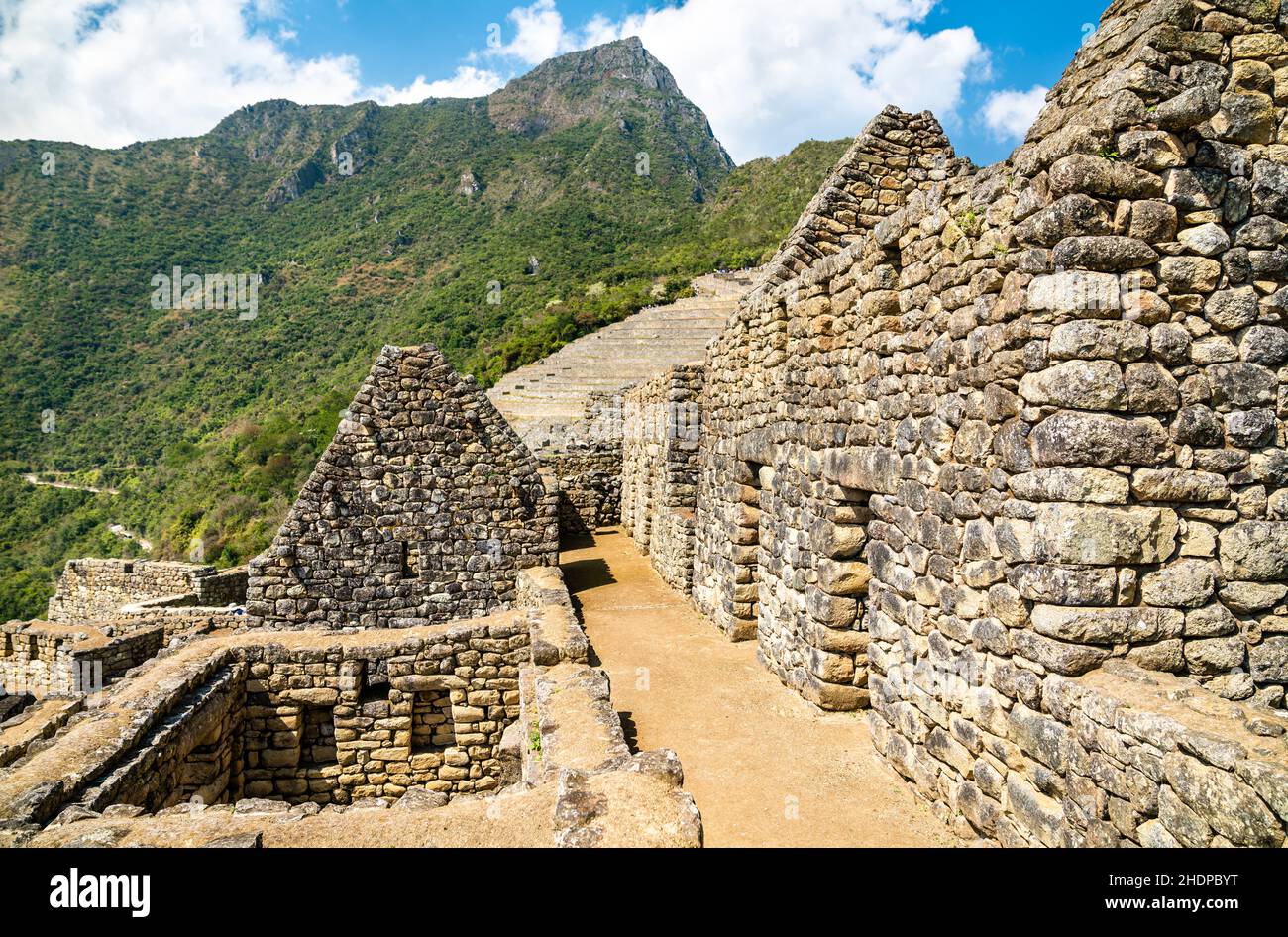 Machu Picchu Inca ruins in Peru, South America Stock Photo - Alamy