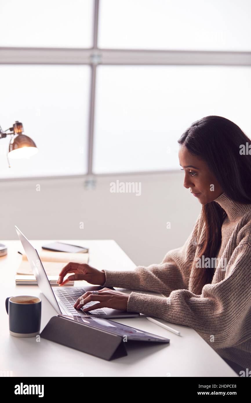 typing, workplace, concentrated, computer workstation, stenographer ...