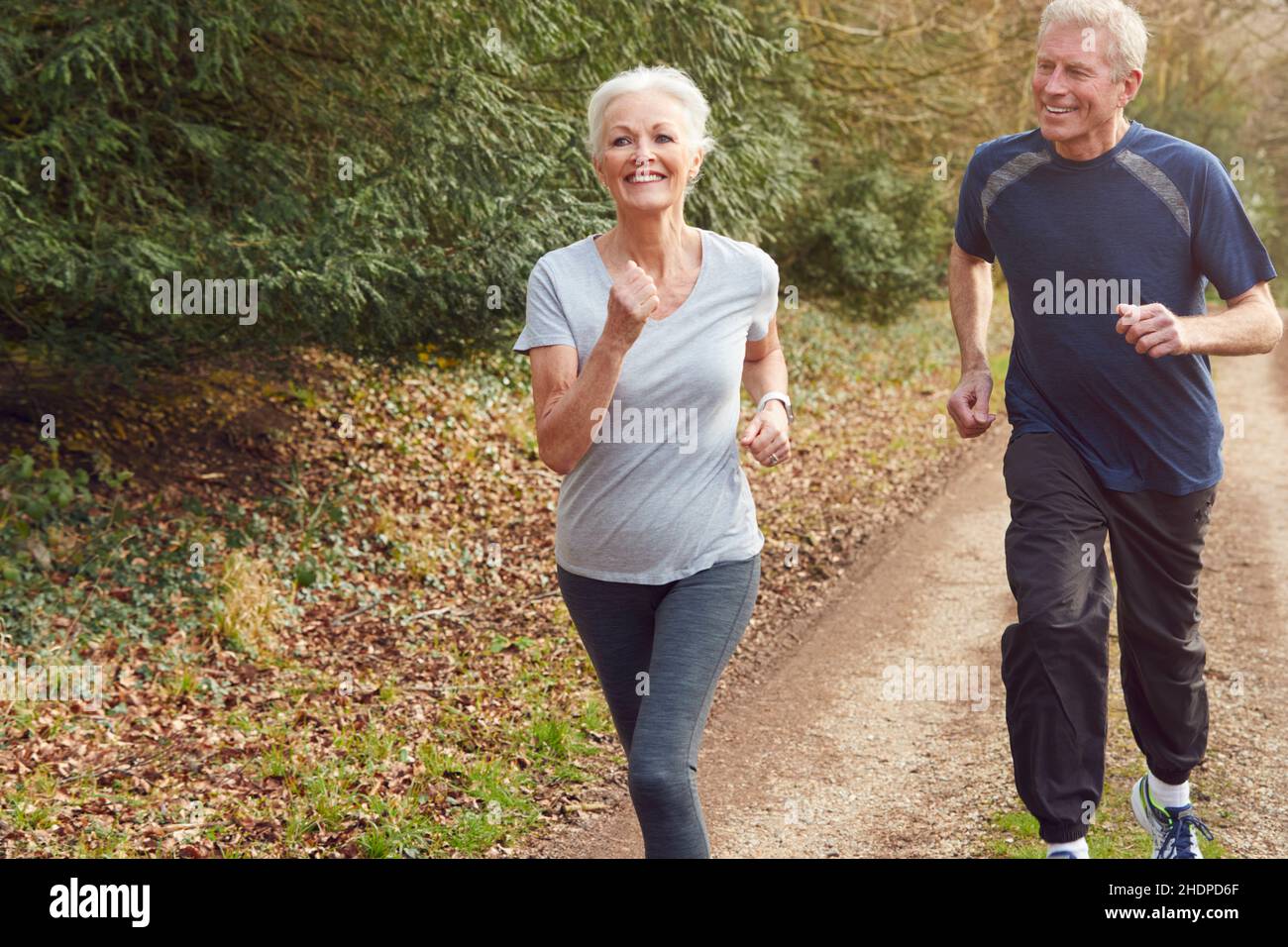 active, race, older couple, fit, races, older couples Stock Photo - Alamy