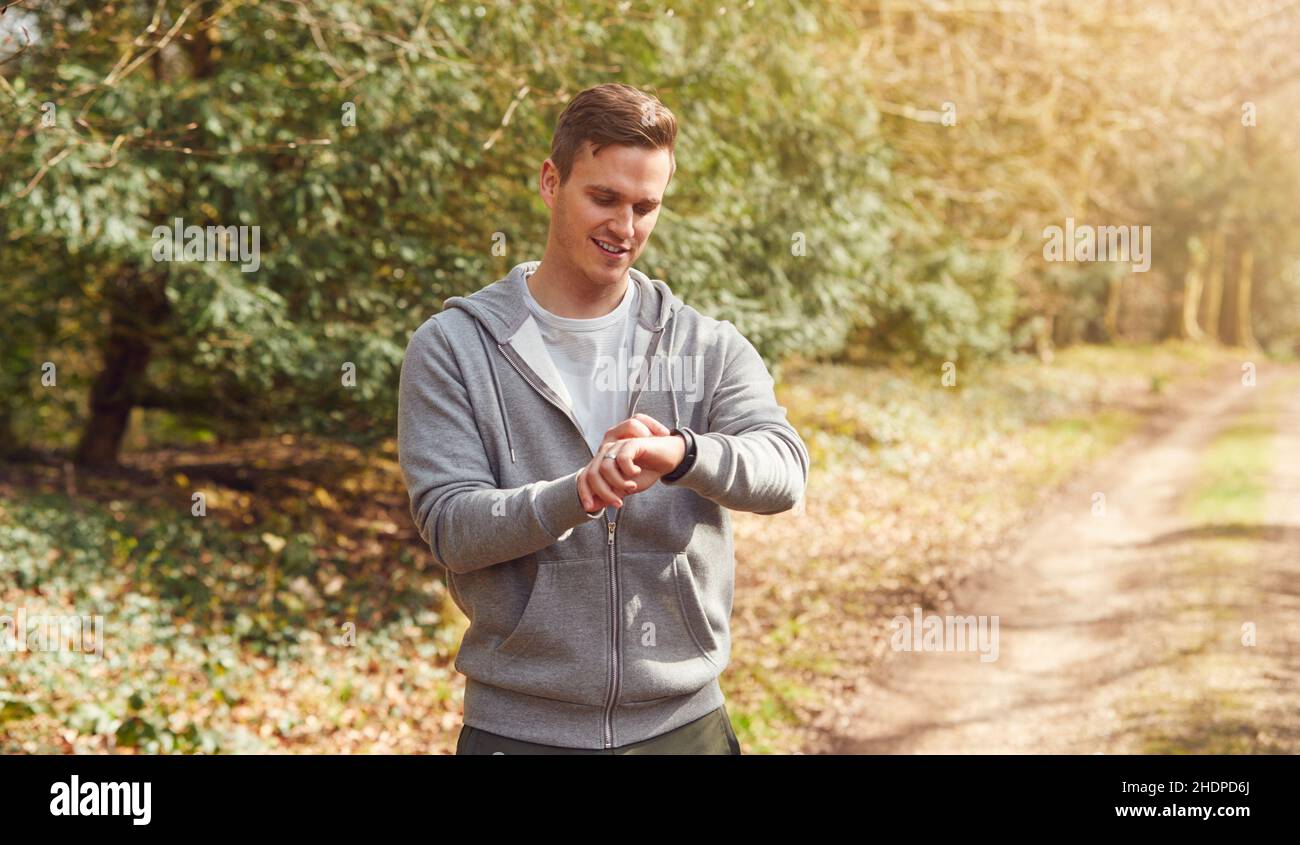 path, runner, smartwatch, paths, jogger, runners Stock Photo - Alamy