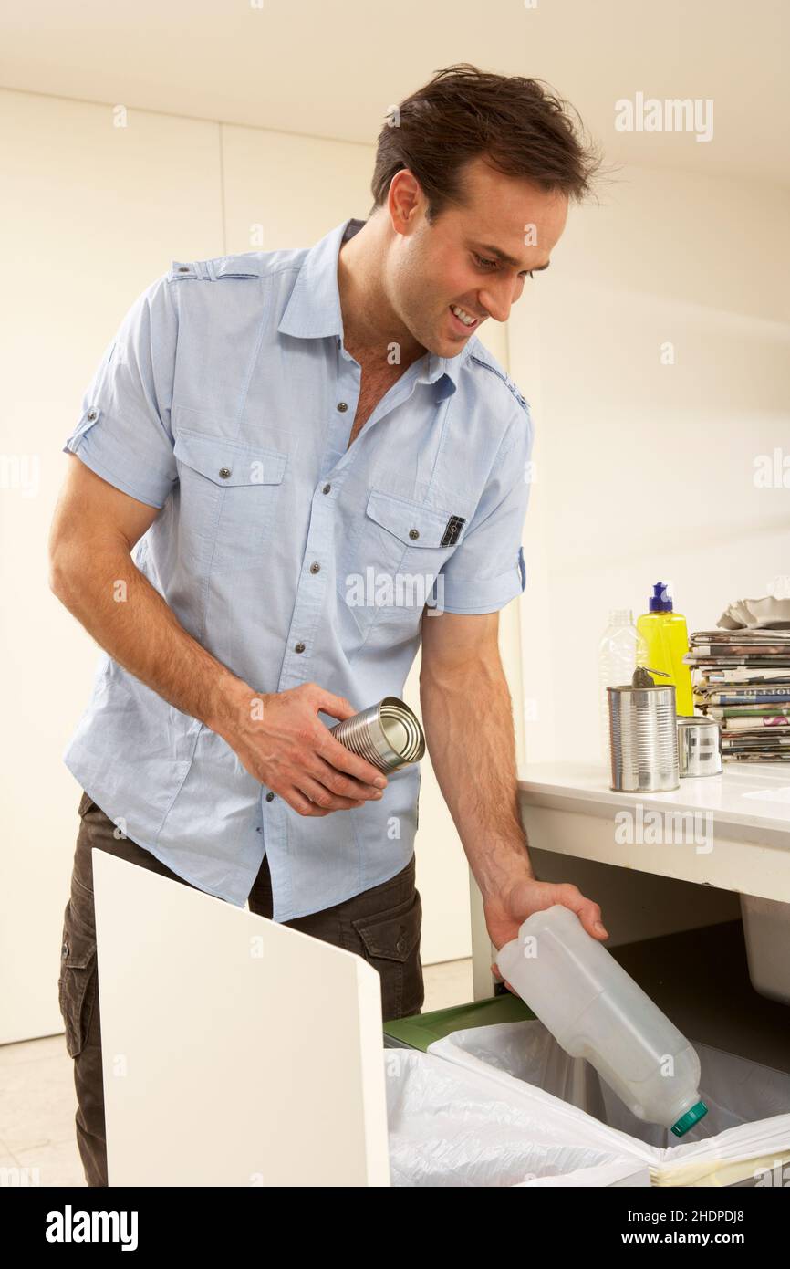 man, recycling, waste separation, guy, men, recycle, waste separations ...