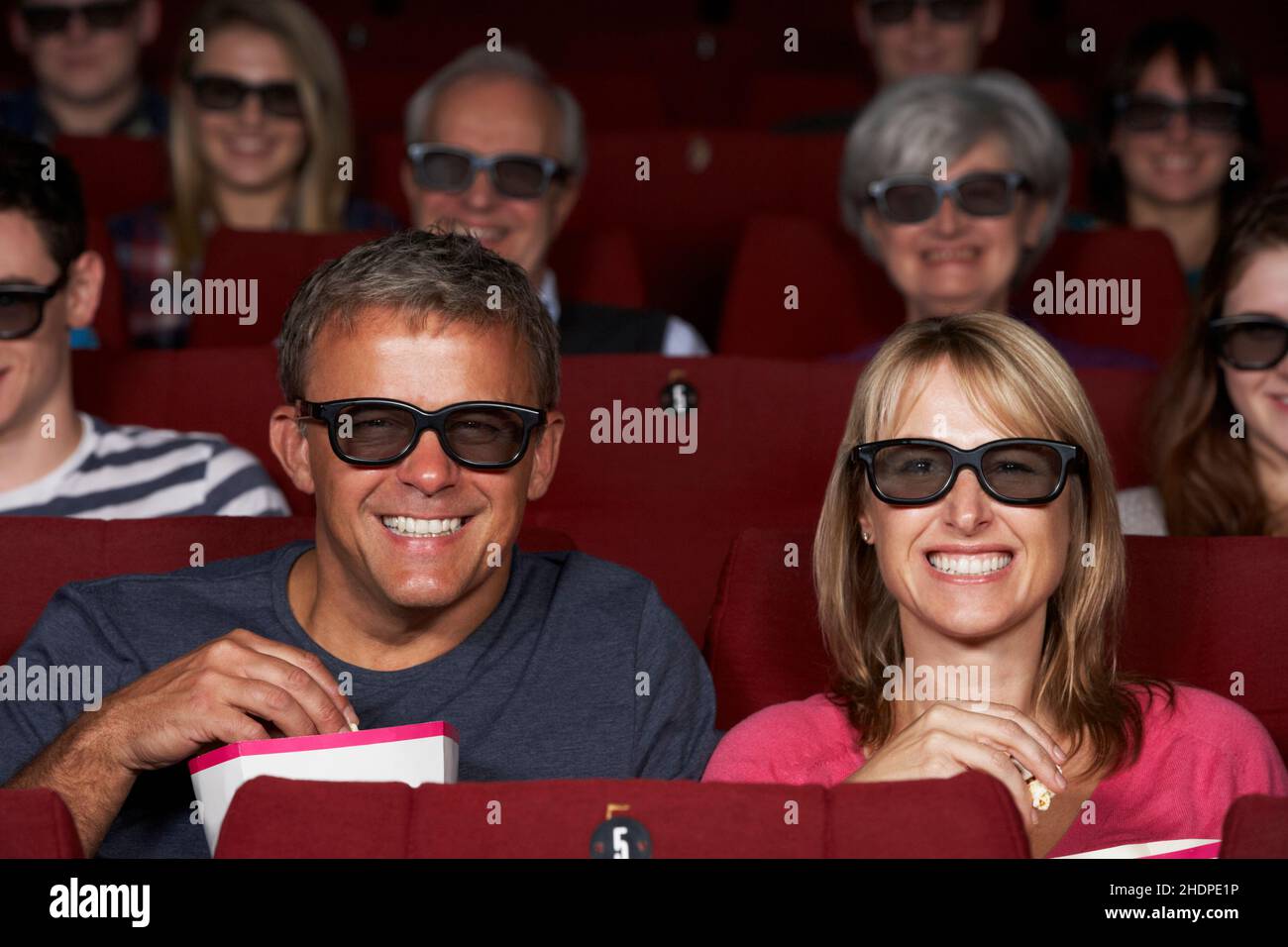 movie theater, couple, popcorn, movie theaters, couples, popcorns Stock ...