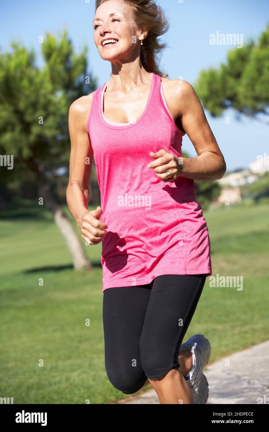 woman, senior, active, running, female, ladies, lady, women, elderly ...