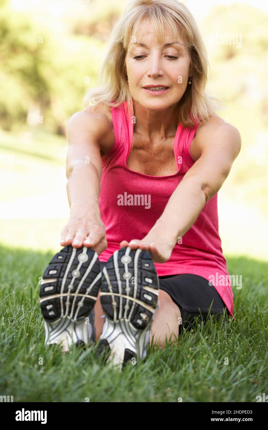 woman, senior, active, stretching, female, ladies, lady, women, elderly ...