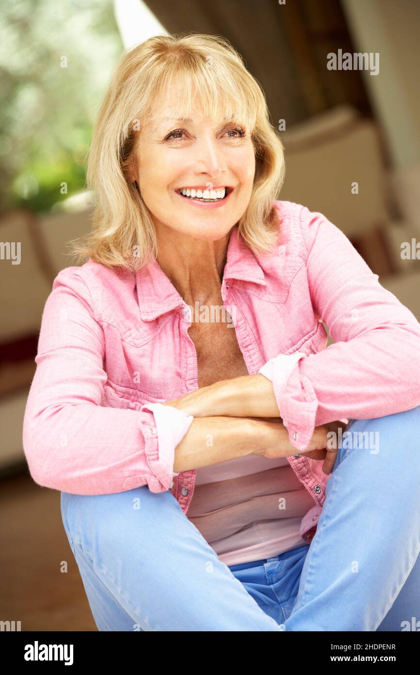 Woman relaxed female ladies hi-res stock photography and images - Alamy
