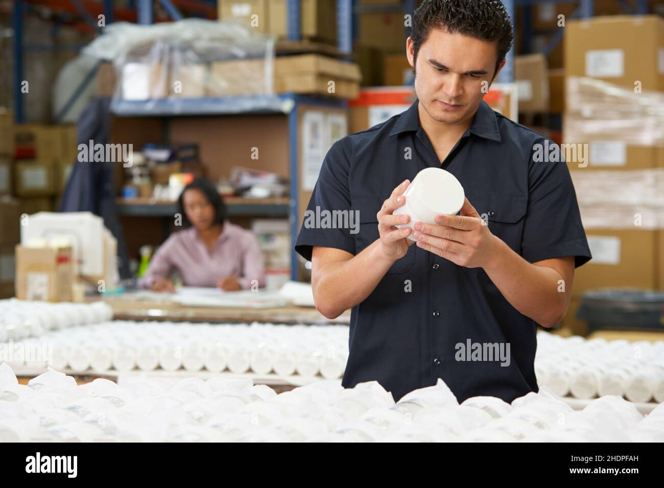 Production line females women hi-res stock photography and images - Alamy