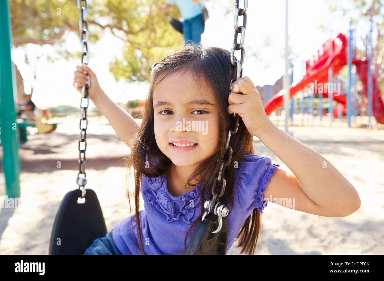 child, girl, rocking, children, childs, kid, kids, girls Stock Photo ...