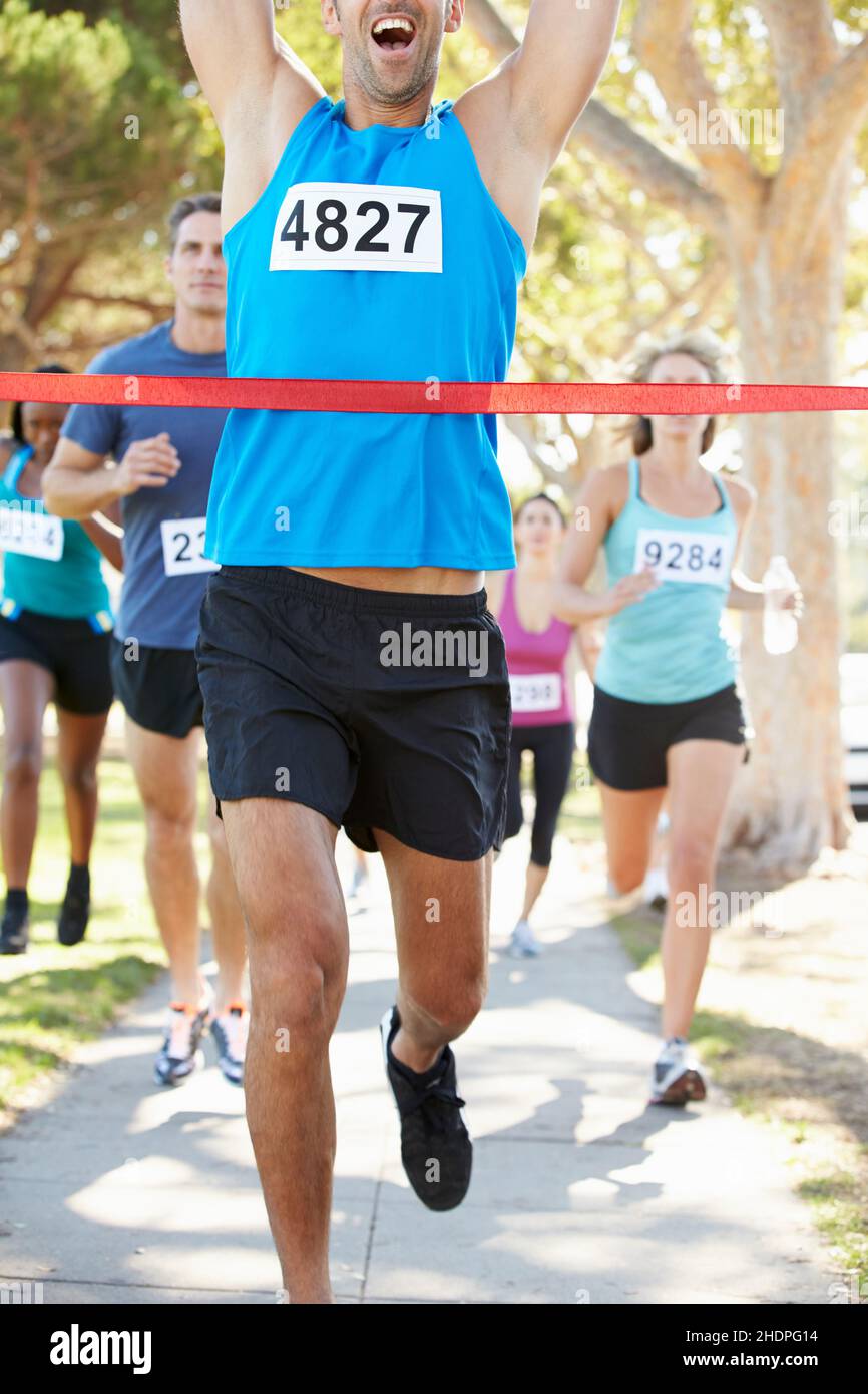 winner, race, marathon, finish line, winners, races, marathons Stock ...