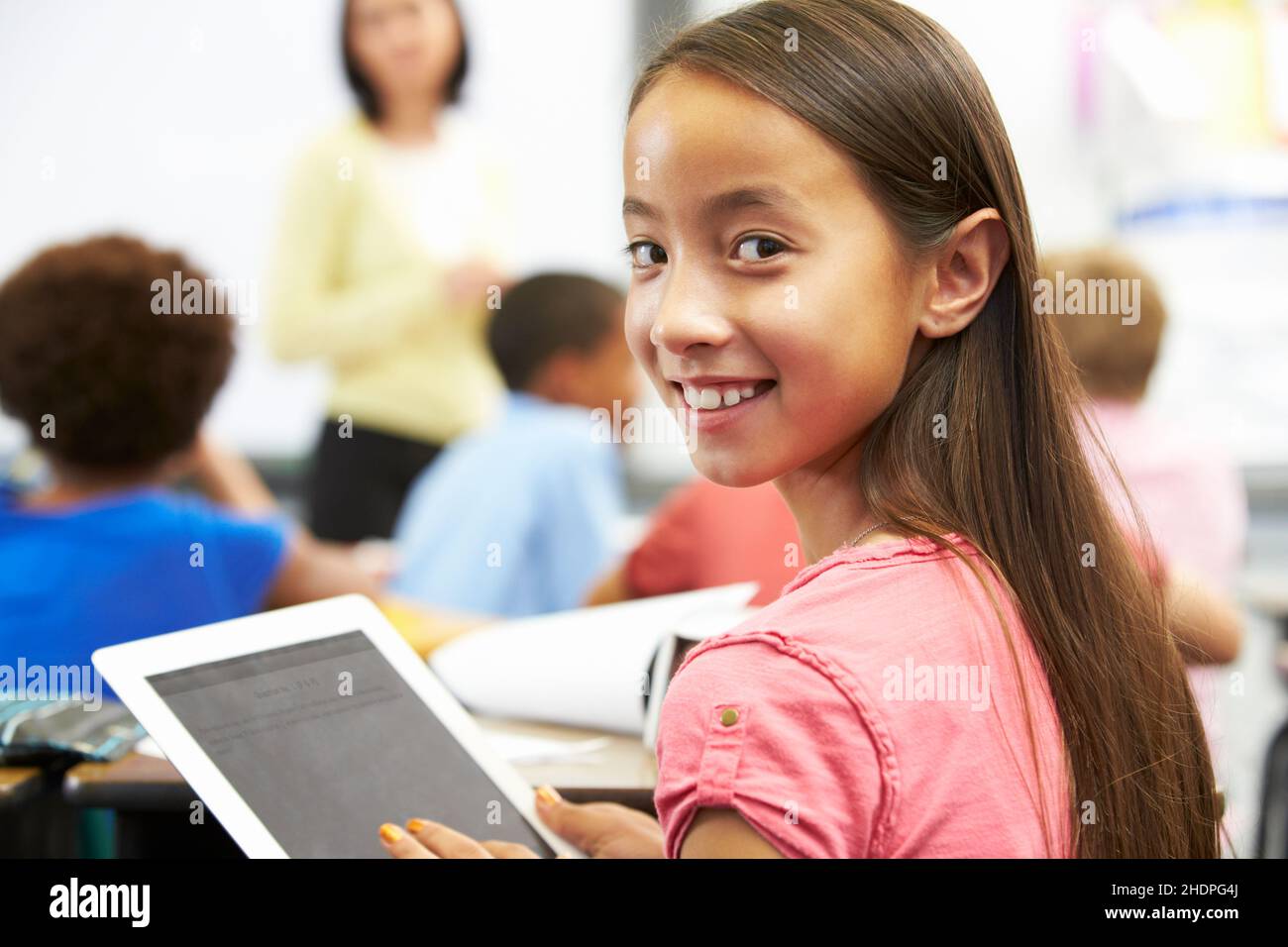 Child ipad class hi-res stock photography and images - Alamy