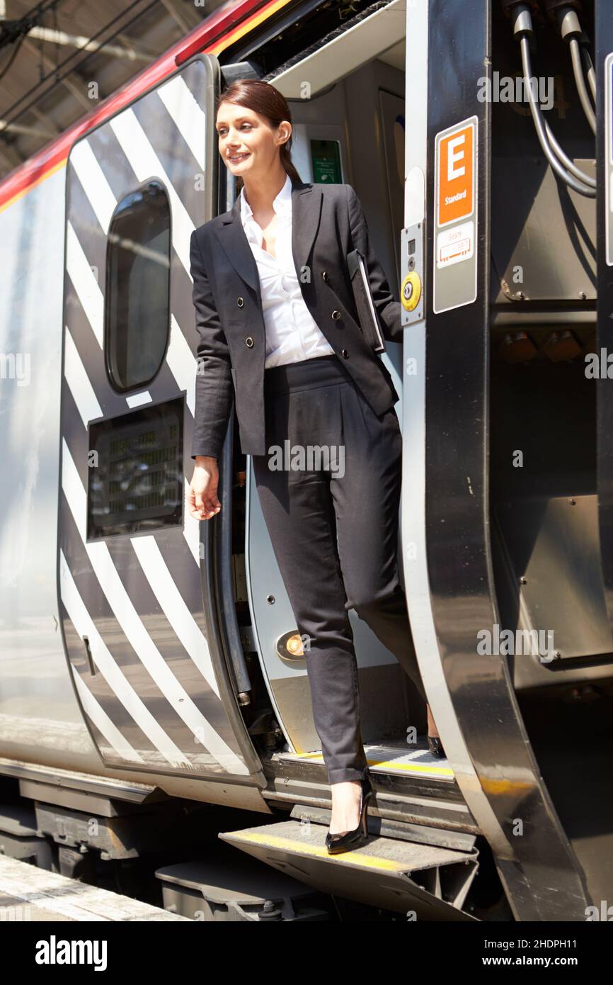 train, arrival, train passenger, trains, arrivals Stock Photo - Alamy