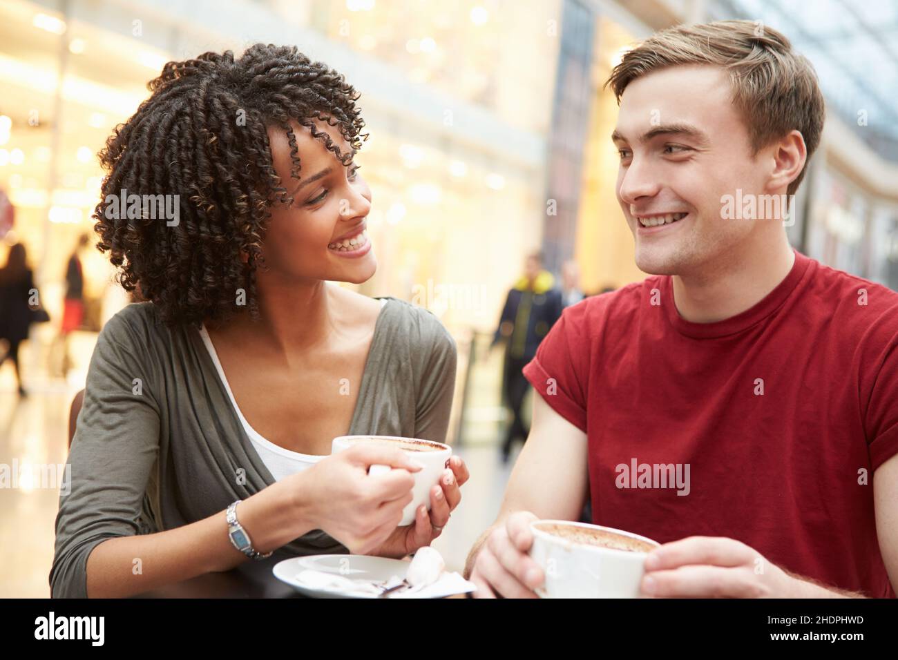 couple, cafe, coffee time, flirting, pairs, cafes, coffee break Stock ...