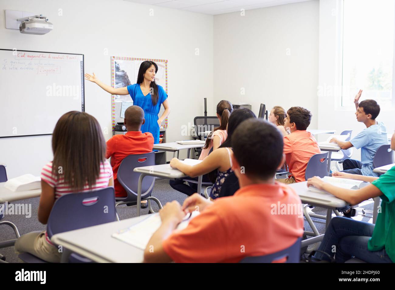 pupils, class, teacher, classroom, school childrens, school presenter ...