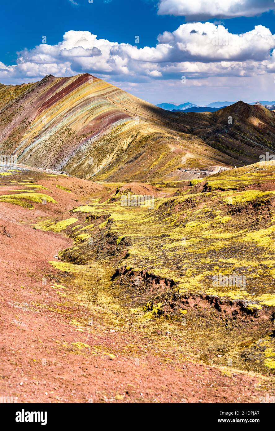 Palccoyo Rainbow Mountains in Peru Stock Photo - Alamy