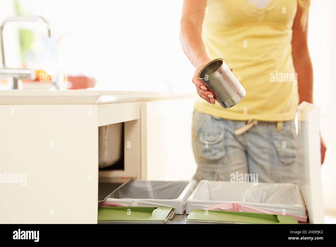 Woman waste separation hi-res stock photography and images - Alamy