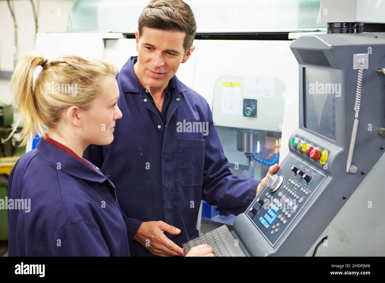 young woman, apprentice, engineer, trainee, industrial pc, girl, girls ...