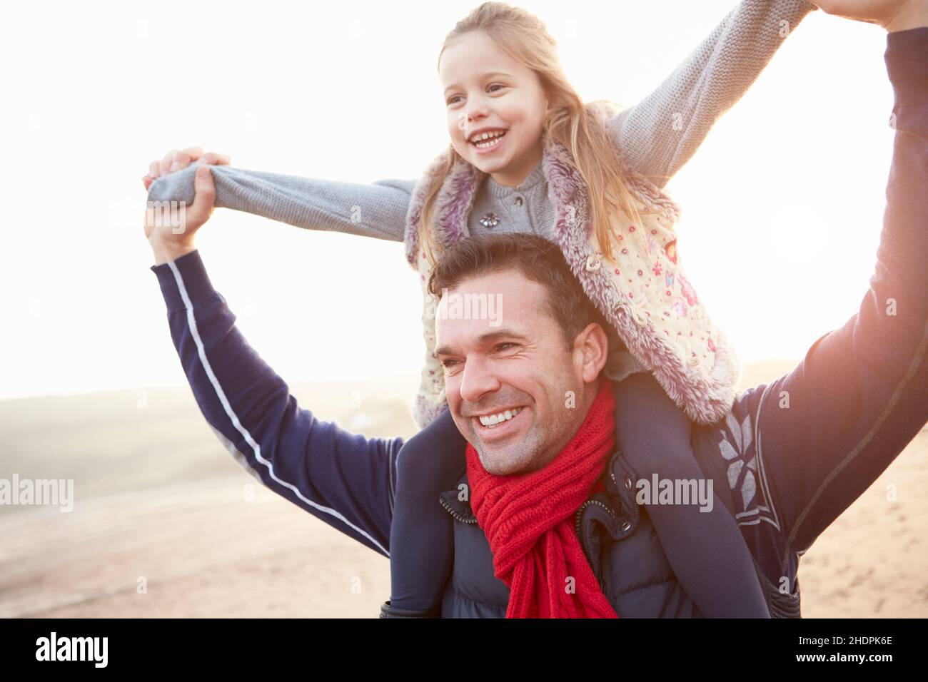 father, daughter, piggyback, dad, fathers, daughters, piggybacks Stock ...
