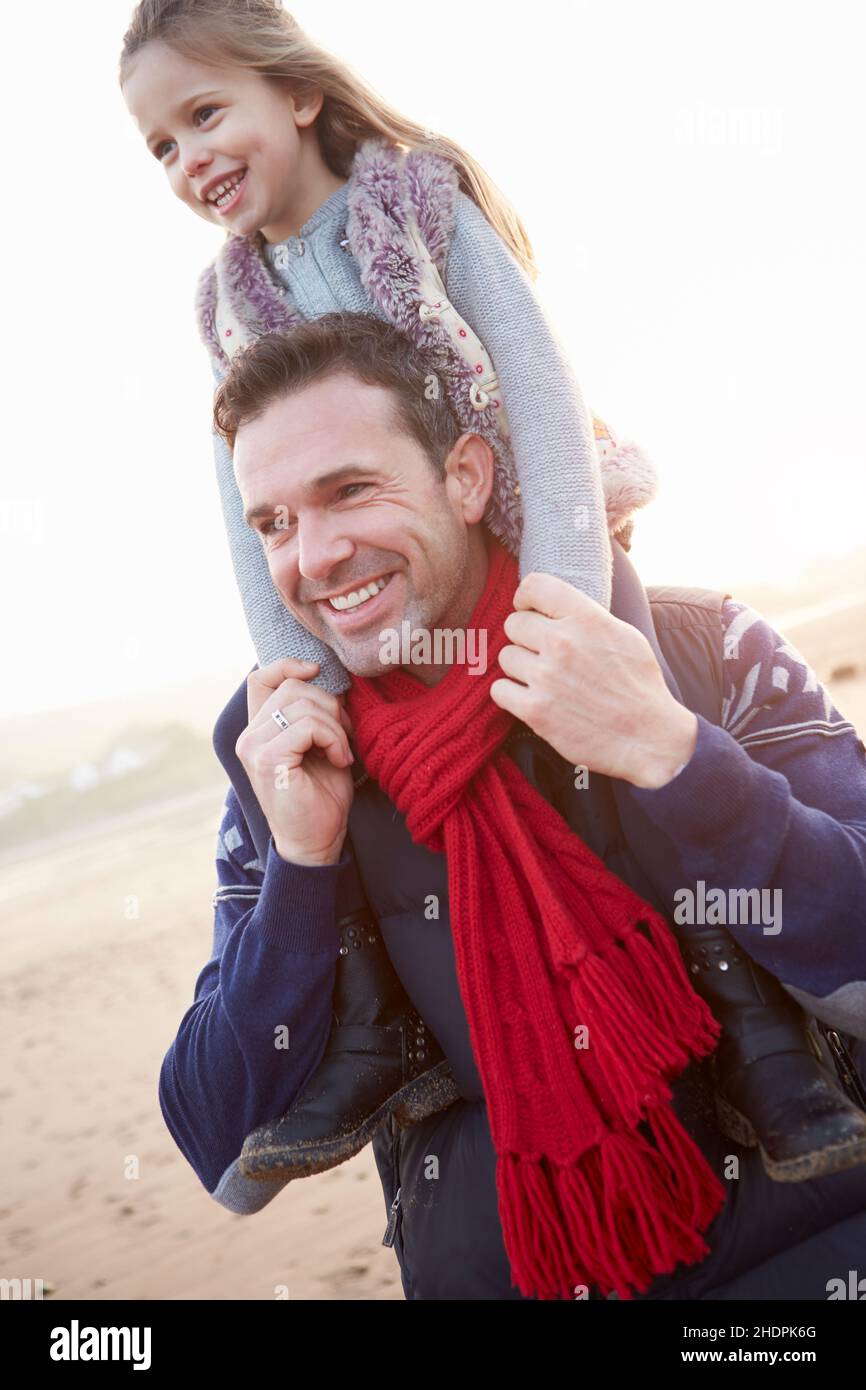 father, daughter, piggyback, dad, fathers, daughters, piggybacks Stock ...