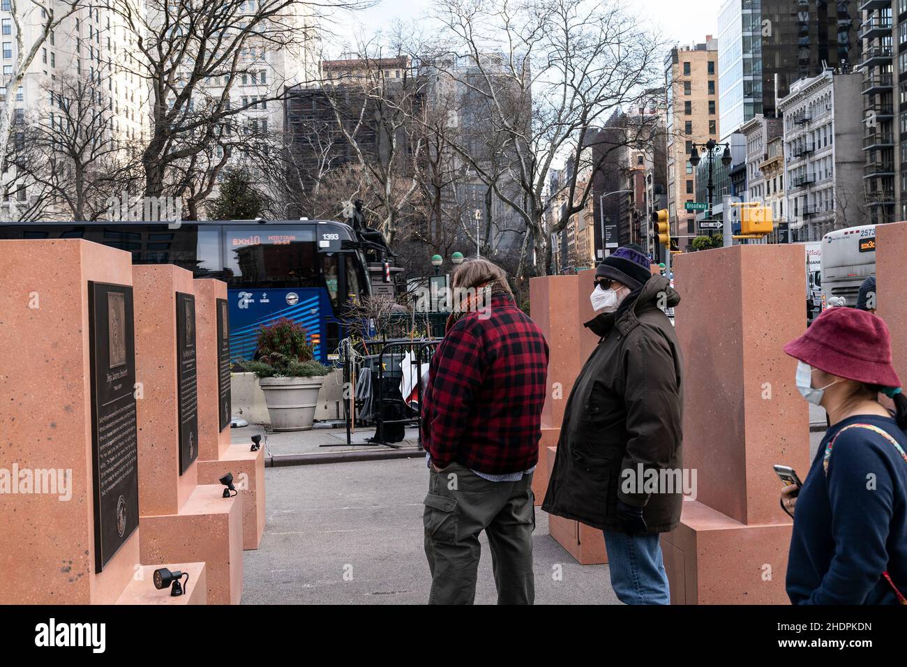 New York, USA. 06th Jan, 2022. The Daily Show Monuments for Heroes of ...
