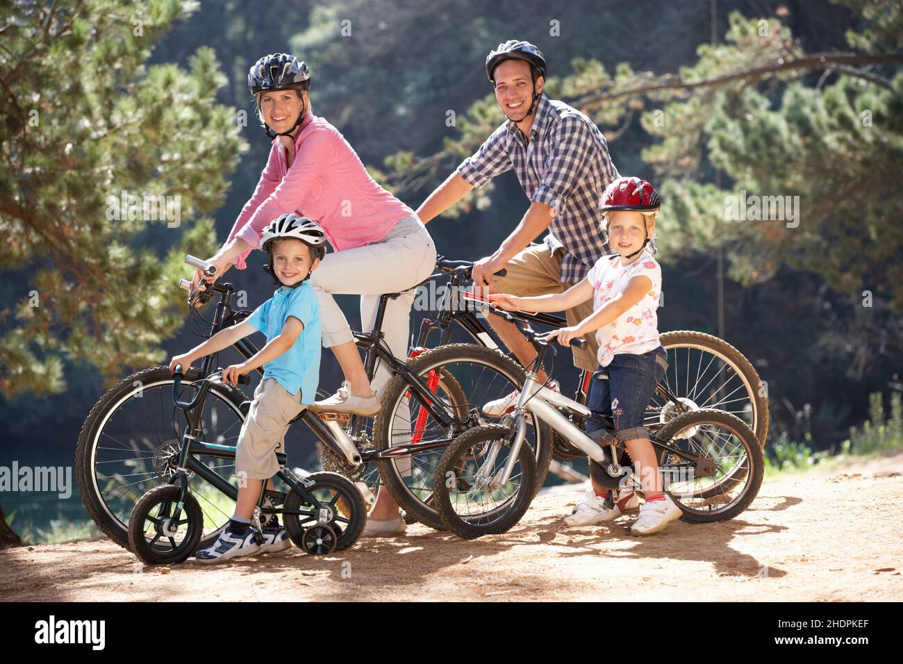 cycling, family outing Stock Photo - Alamy
