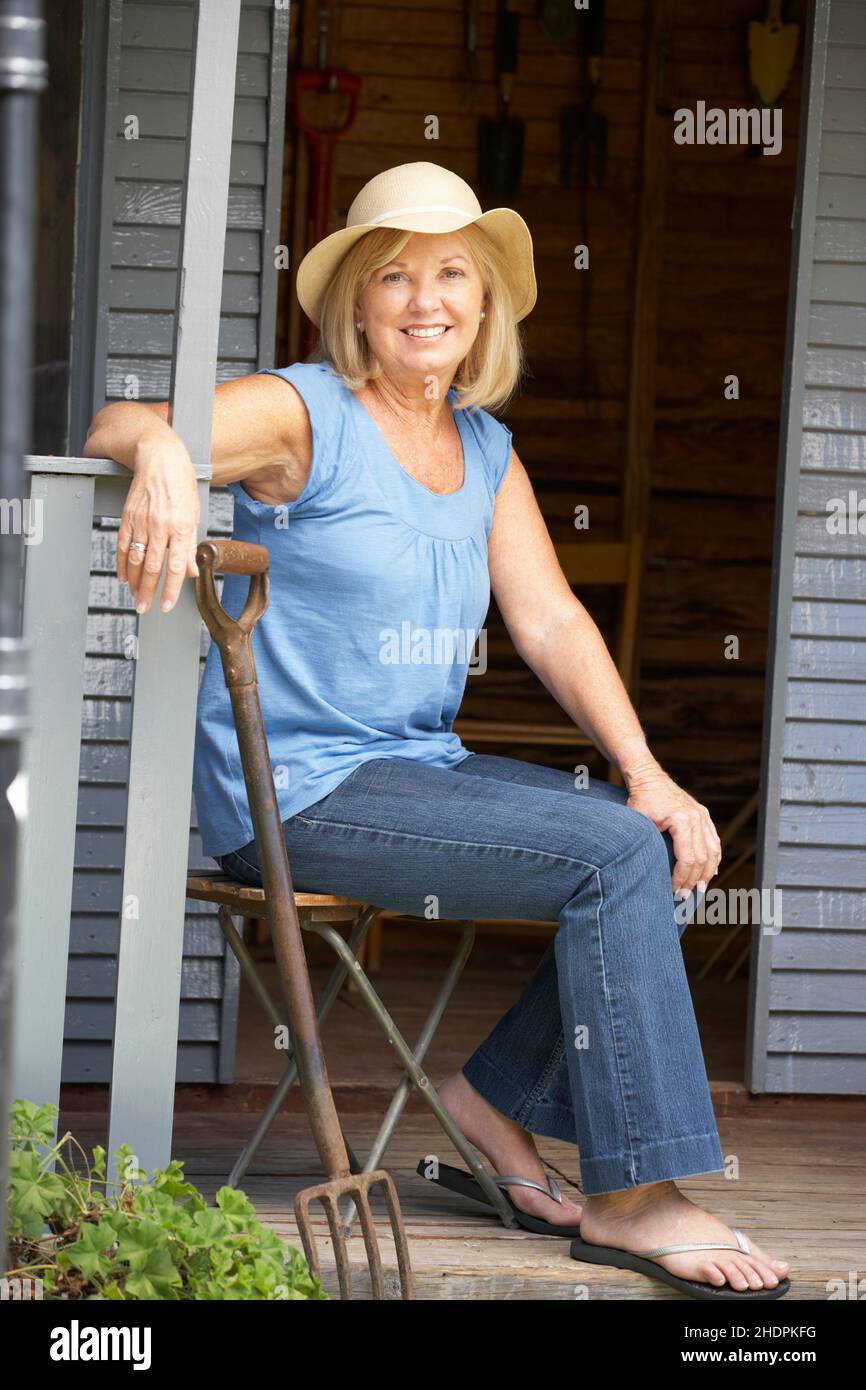 senior, rural scene, gardener, elderly, old, seniors, country, country ...