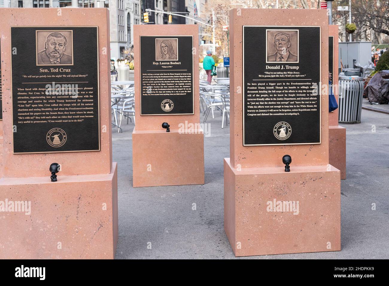 New York, USA. 06th Jan, 2022. The Daily Show Monuments for Heroes of ...