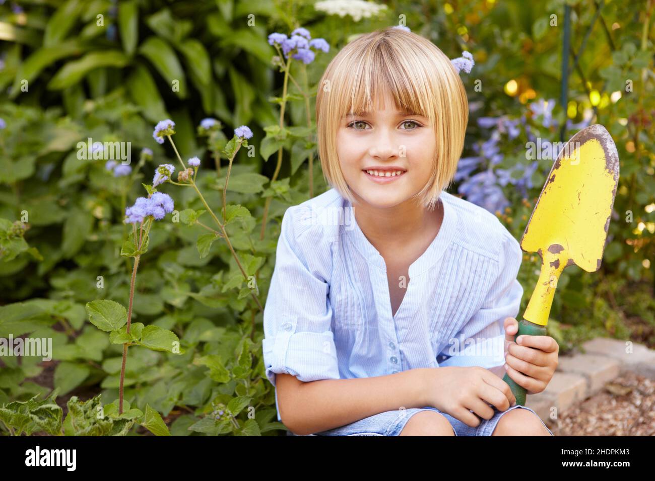 girl, garden, gardening, girls, gardens, plant care, tending of plants ...