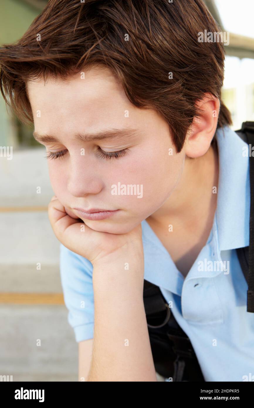 boy, child, sad, emotional stress, boys, children, childs, kid, kids, sads Stock Photo - Alamy