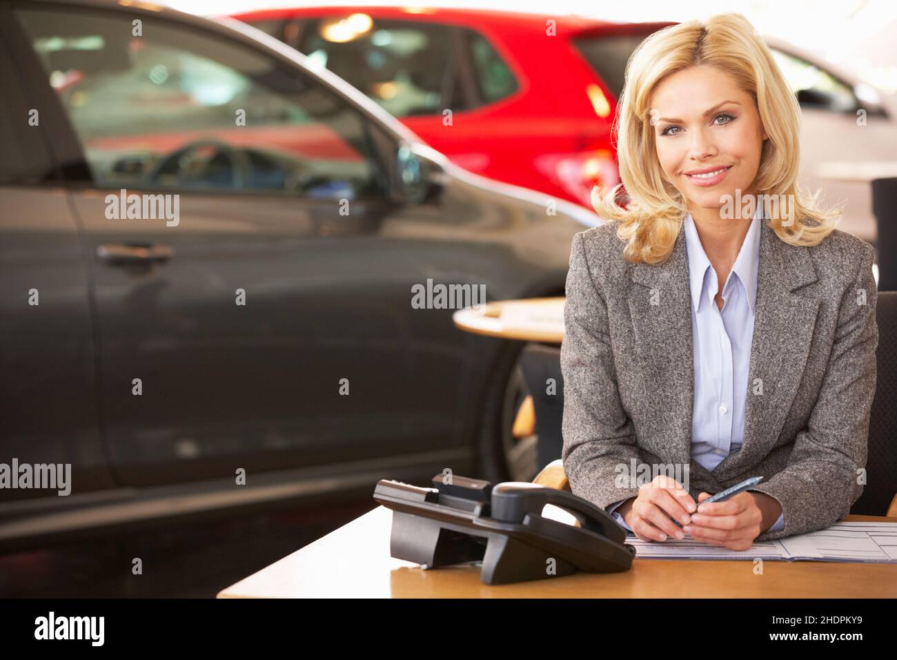 woman, car dealer, female, ladies, lady, women, car dealers Stock Photo ...