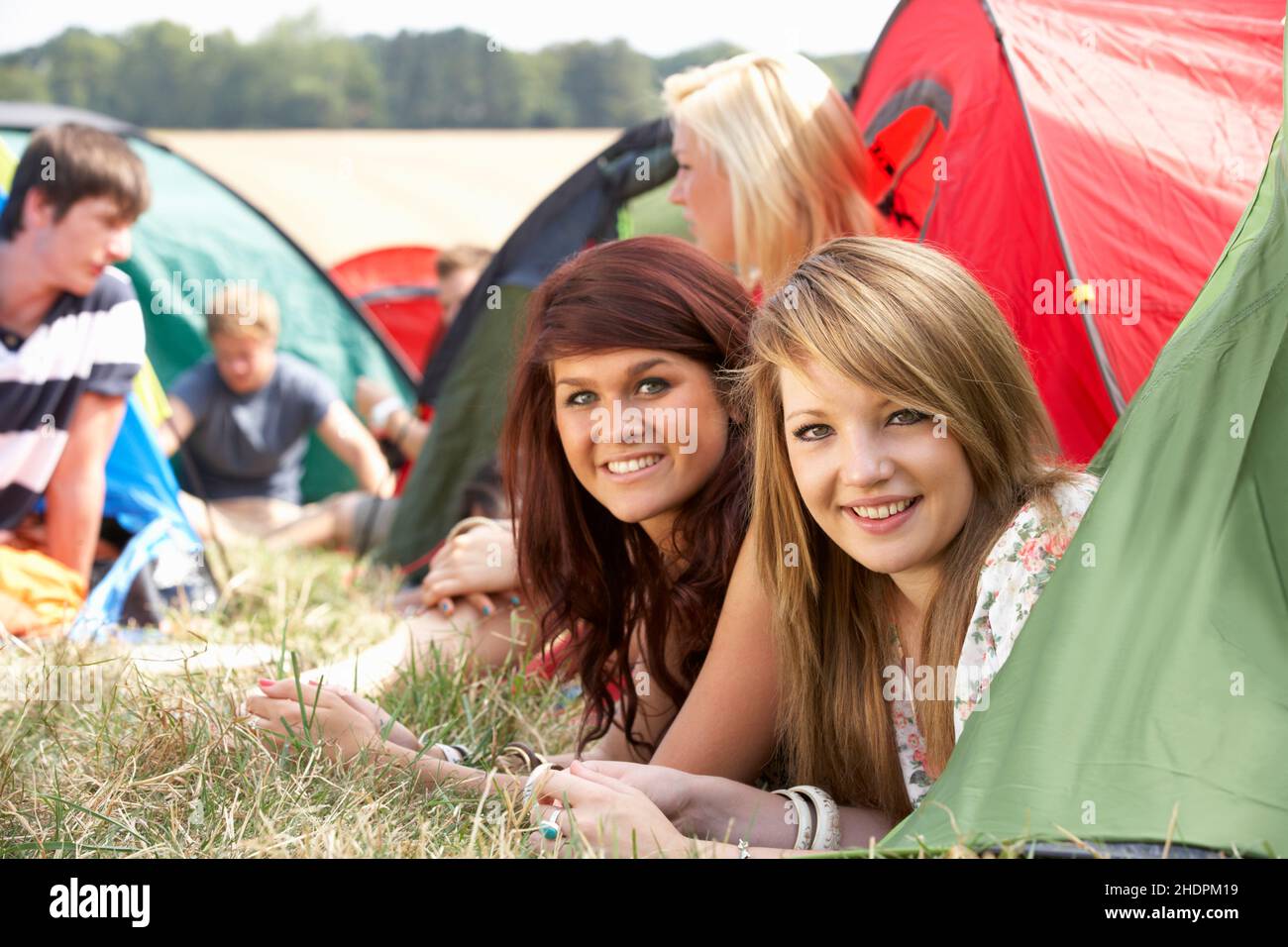 friends, camping, clique, friend, camp, camper, cliques Stock Photo - Alamy