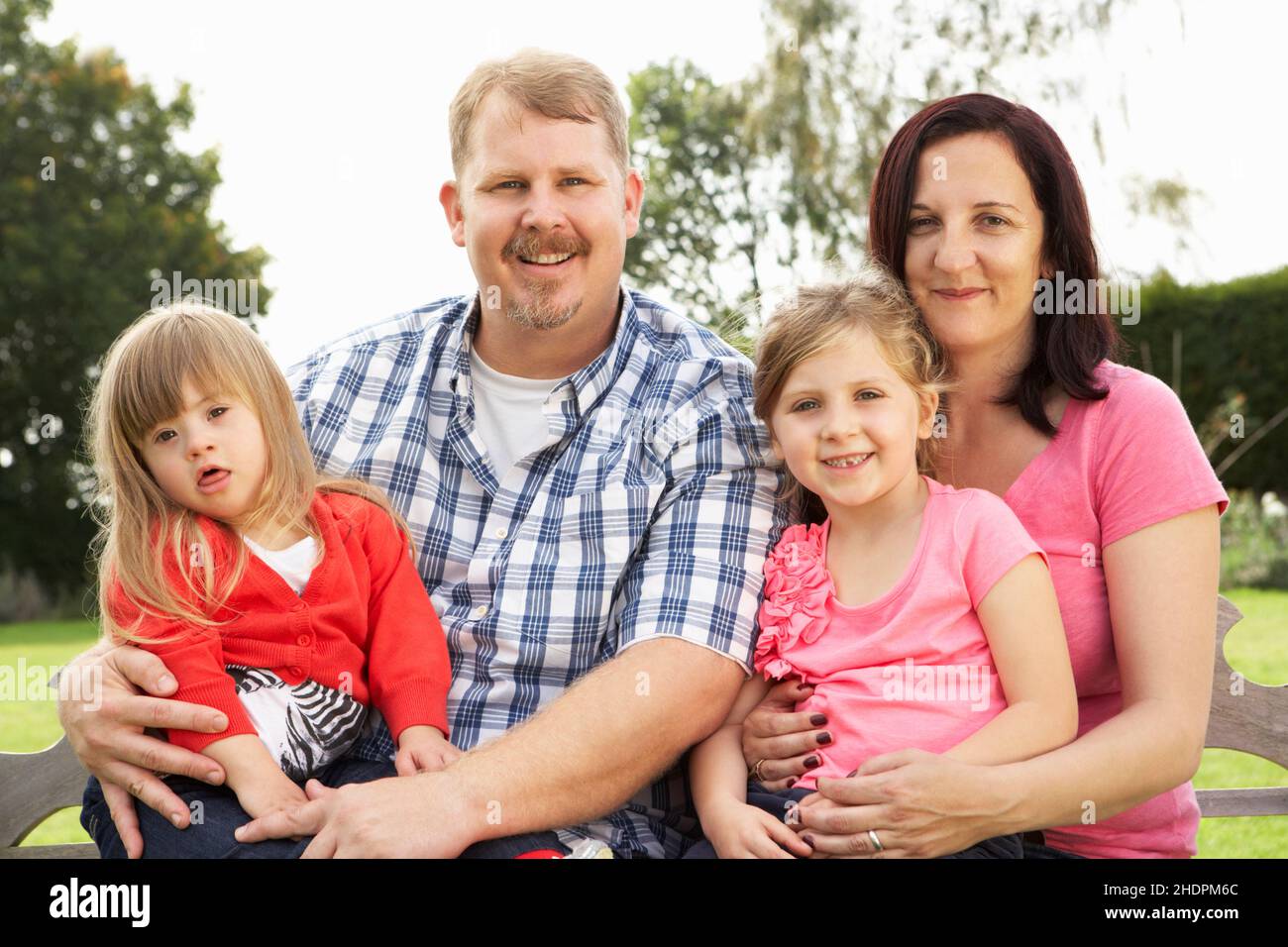 togetherness, family, Down syndrome, cohesions, families Stock Photo ...