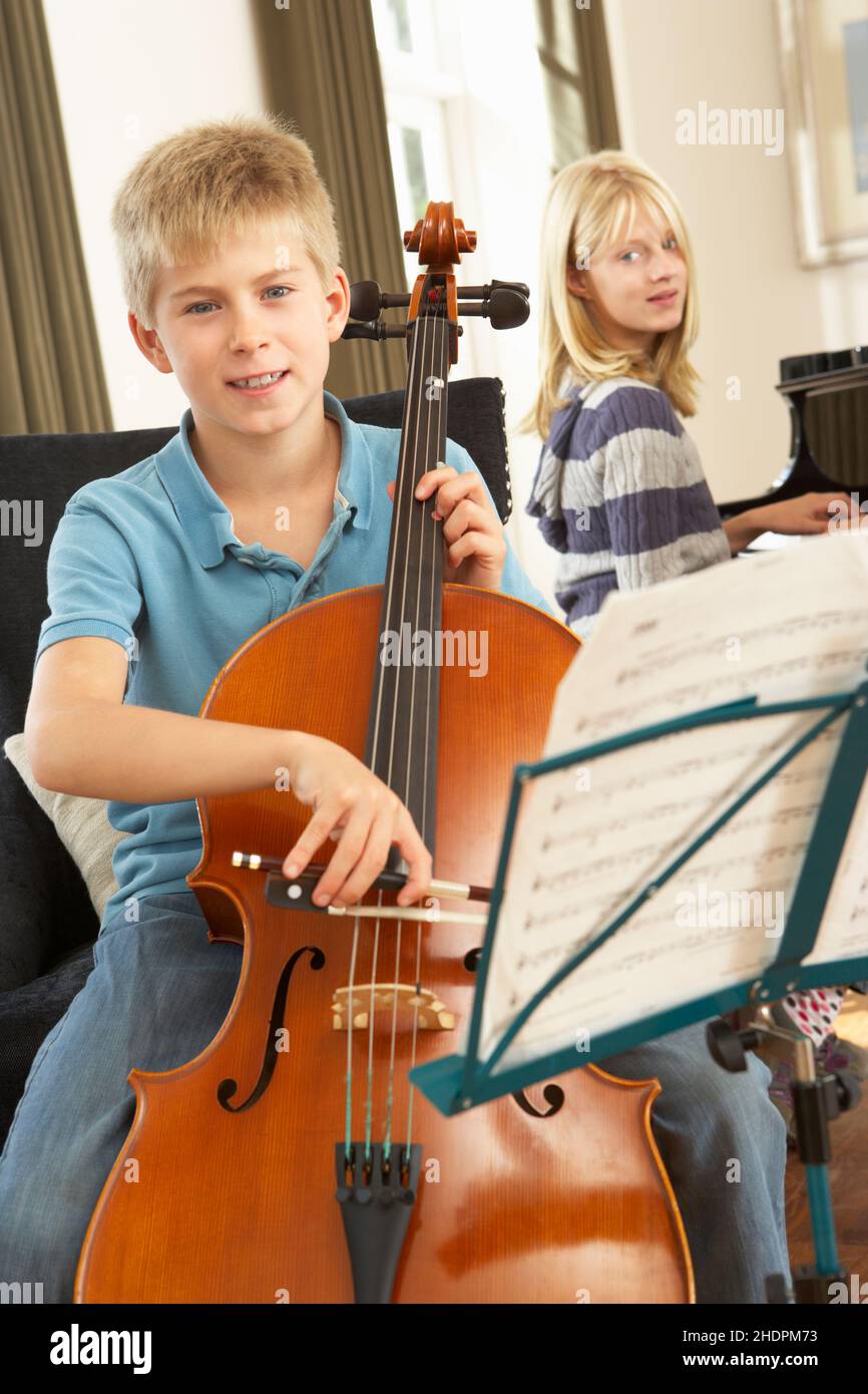 boy, cello, music school, boys, cellos, music schools Stock Photo - Alamy