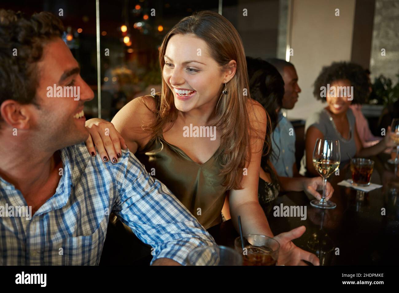 bar counter, flirting, party, bar counters, parties Stock Photo - Alamy