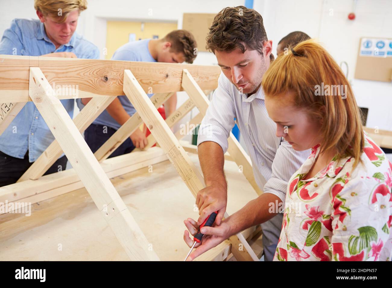 teacher, trainee, carpentry, school presenter, teachers, trainees ...