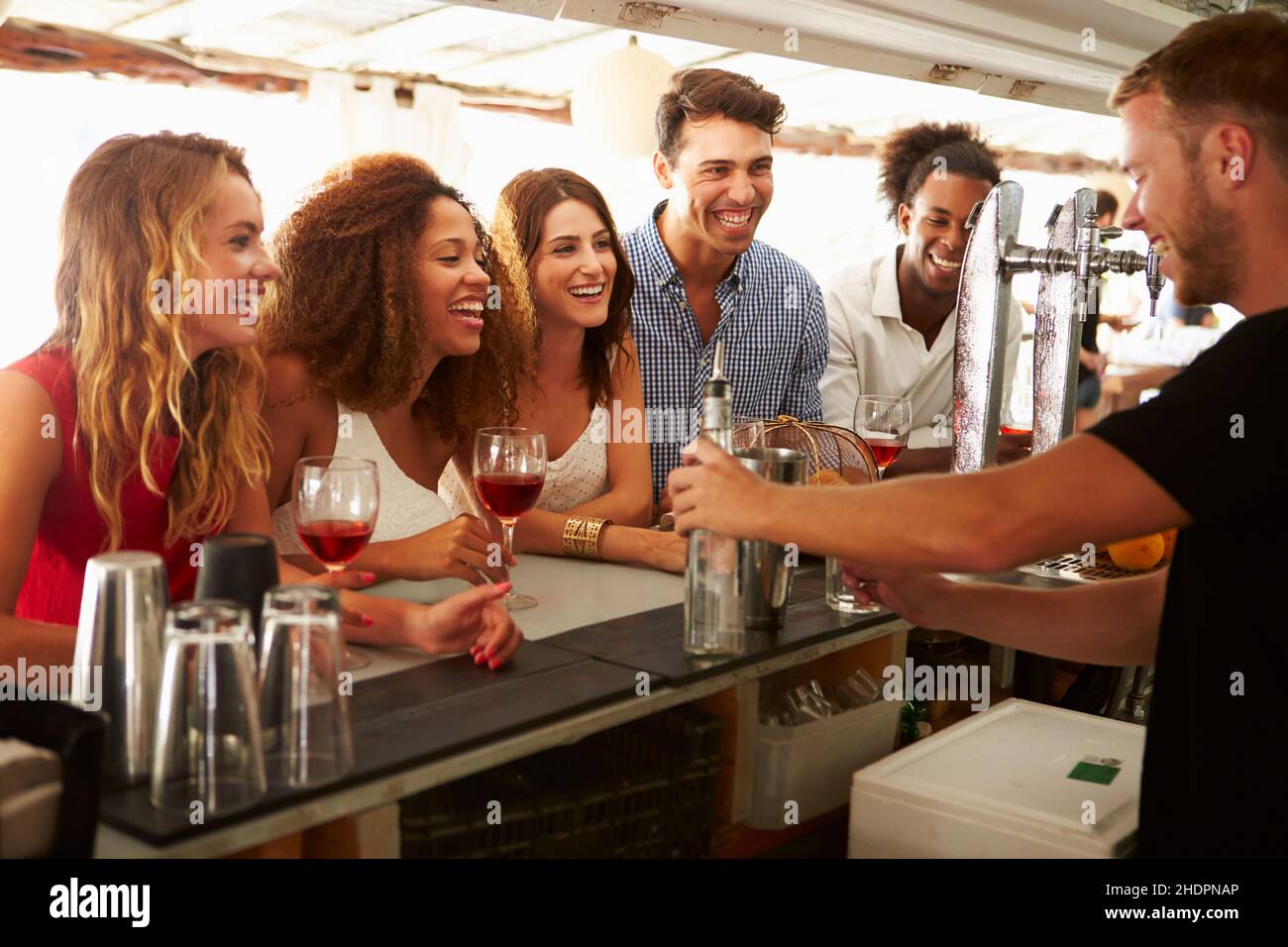 bar counter, friends, bartender, bar counters, friend, bartenders Stock ...