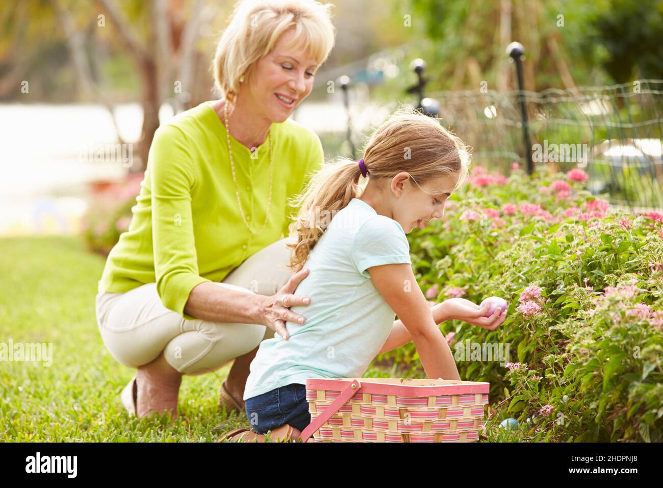 grandmother, easter, grandchild, easter egg hunt, grandma, grandmothers ...