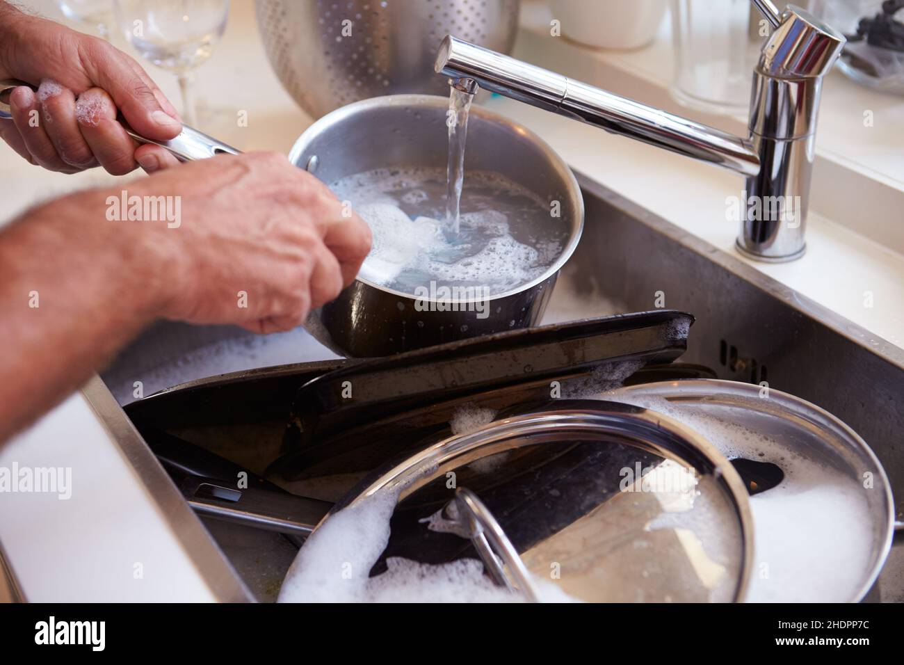 Hand washing technique hi-res stock photography and images - Alamy