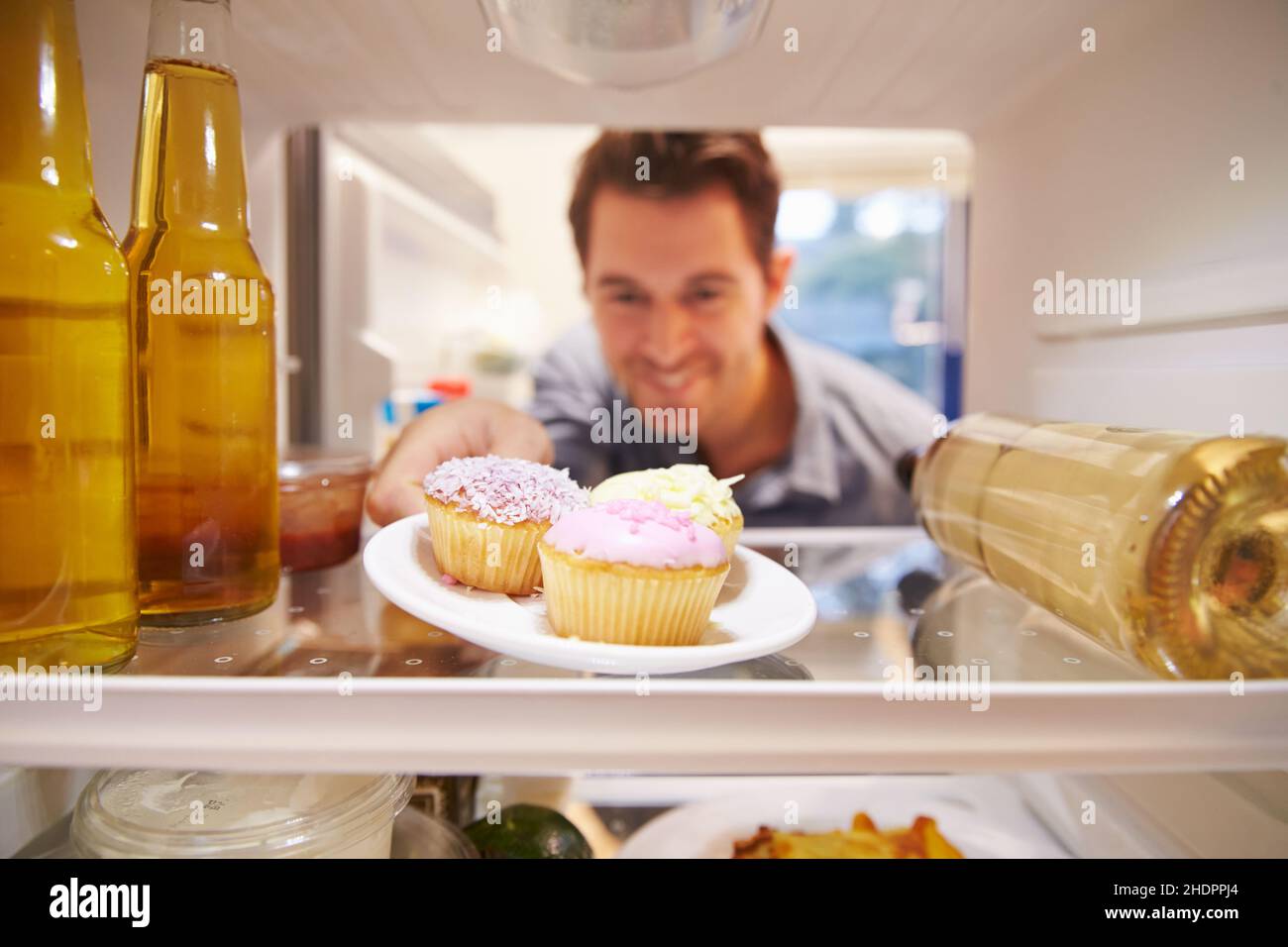 man, sweets, refrigerator, guy, men, fridge, refrigerators Stock Photo ...