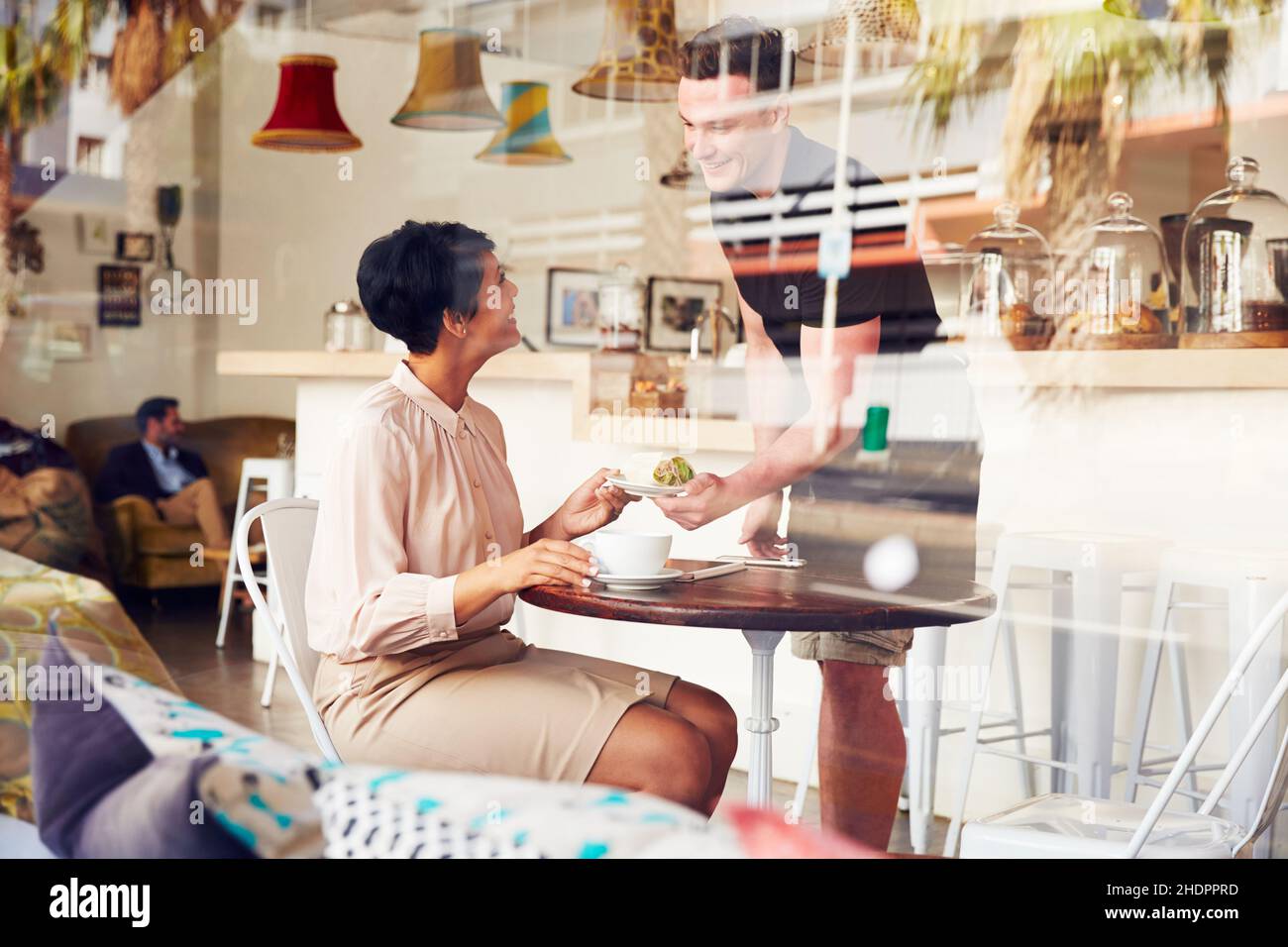 business woman, lunch break, bistro, waiter, boss, business women ...