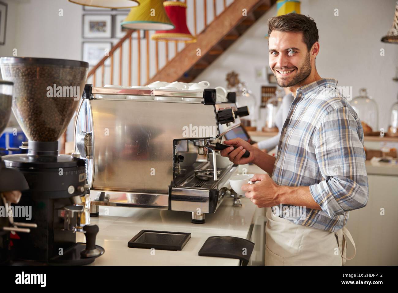 Barista baristas man men male hi-res stock photography and images - Alamy
